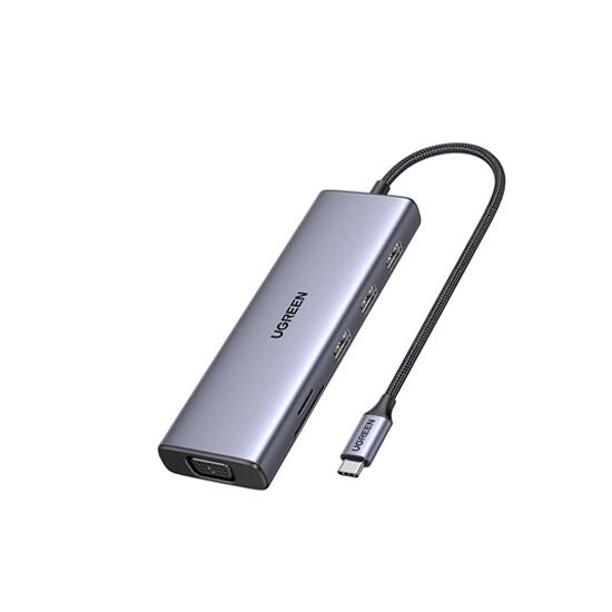 საუკეთესო ფასი │ Ugreen USB Type-C Hub 15600 Gray USB Hub ი│USB habi