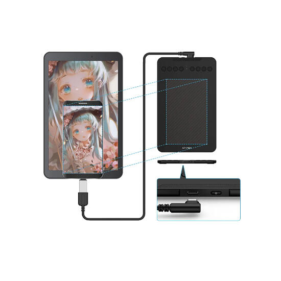 XP-Pen Deco Mini7W Black - - დაბალი ფასები, განვადებით და მიტანით • Zoommer