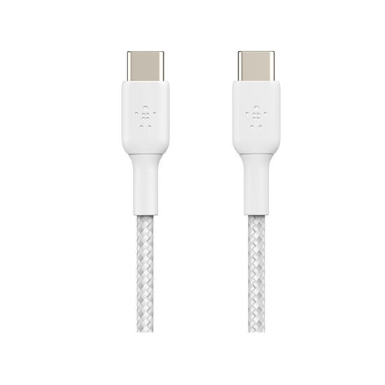 Best Price │ Belkin Braided C-C 2.0 1M CAB004BT1MWH White Cable for ...