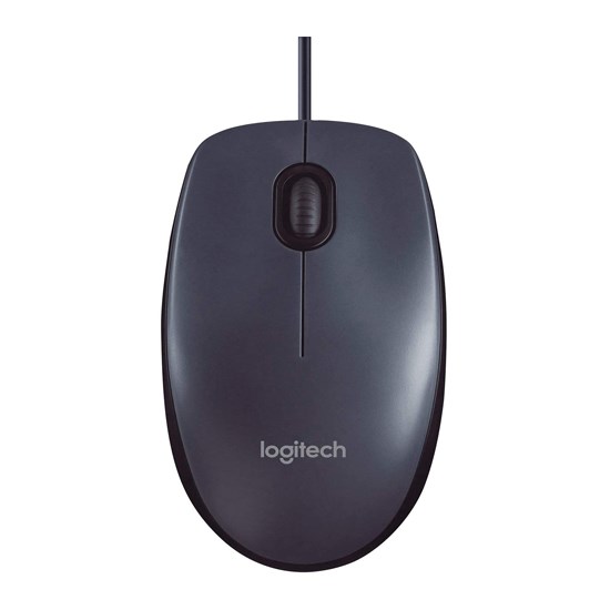 Logitech Mouse M100 Corded grey - - დაბალი ფასები, განვადებით და ...