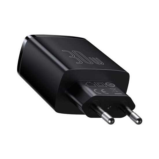 Baseus Compact Quick Charger 30W EU CCXJ-E01 Black - - დაბალი ფასები ...