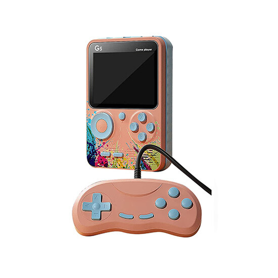 საუკეთესო ფასი │ G5 Handheld Gaming Device Two-Player Pink ხელის ...