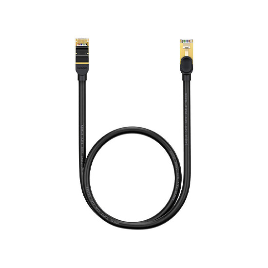 Baseus high Speed Seven types of RJ45 10 Gigabit network cable 1m WKJS010101 Black - - დაბალი ...