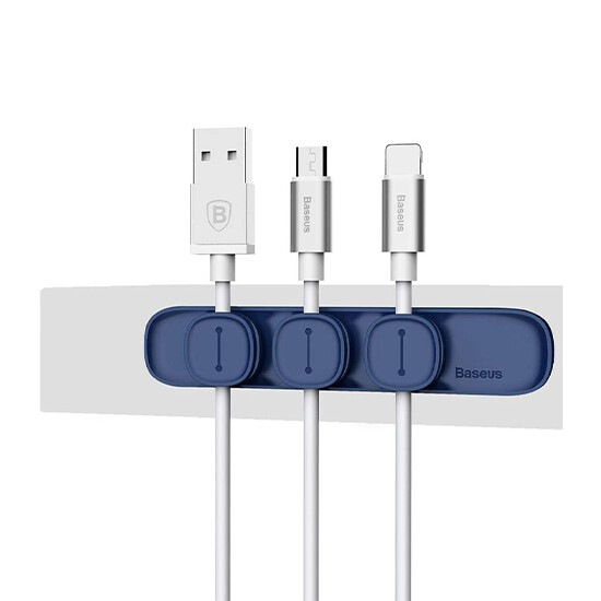 Baseus Peas Cable Clip ACWDJ-03 Blue - - დაბალი ფასები, განვადებით და ...