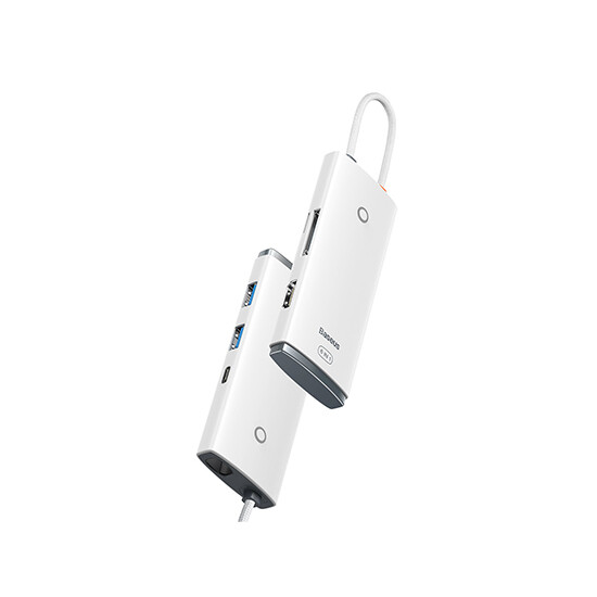 Baseus Lite Series 6-Port Type-C HUB Docking Station WKQX050102 White ...