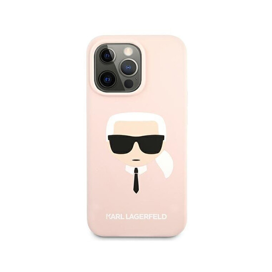 Karl Lagerfeld Liquid Silicone Case With Karl Head Logo iPhone 14 Pro ...