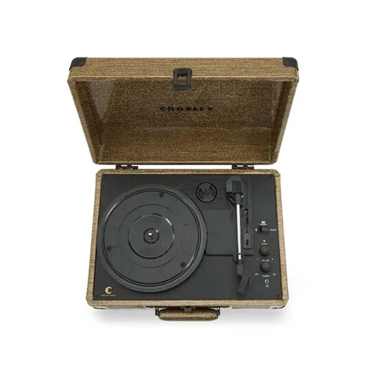 საუკეთესო ფასი │ Crosley Cruiser Deluxe Turntable Soft Gold ფირსაკრავი ...