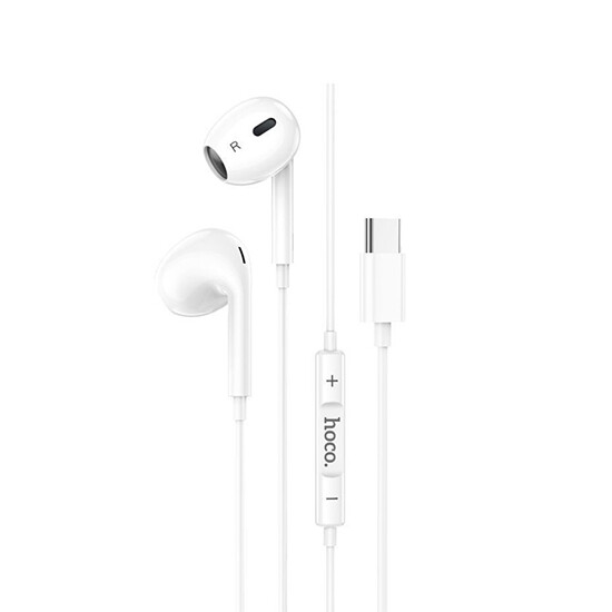 Hoco Max Crystal Grace Wire Controlled Earphones With Mic M101 White ...